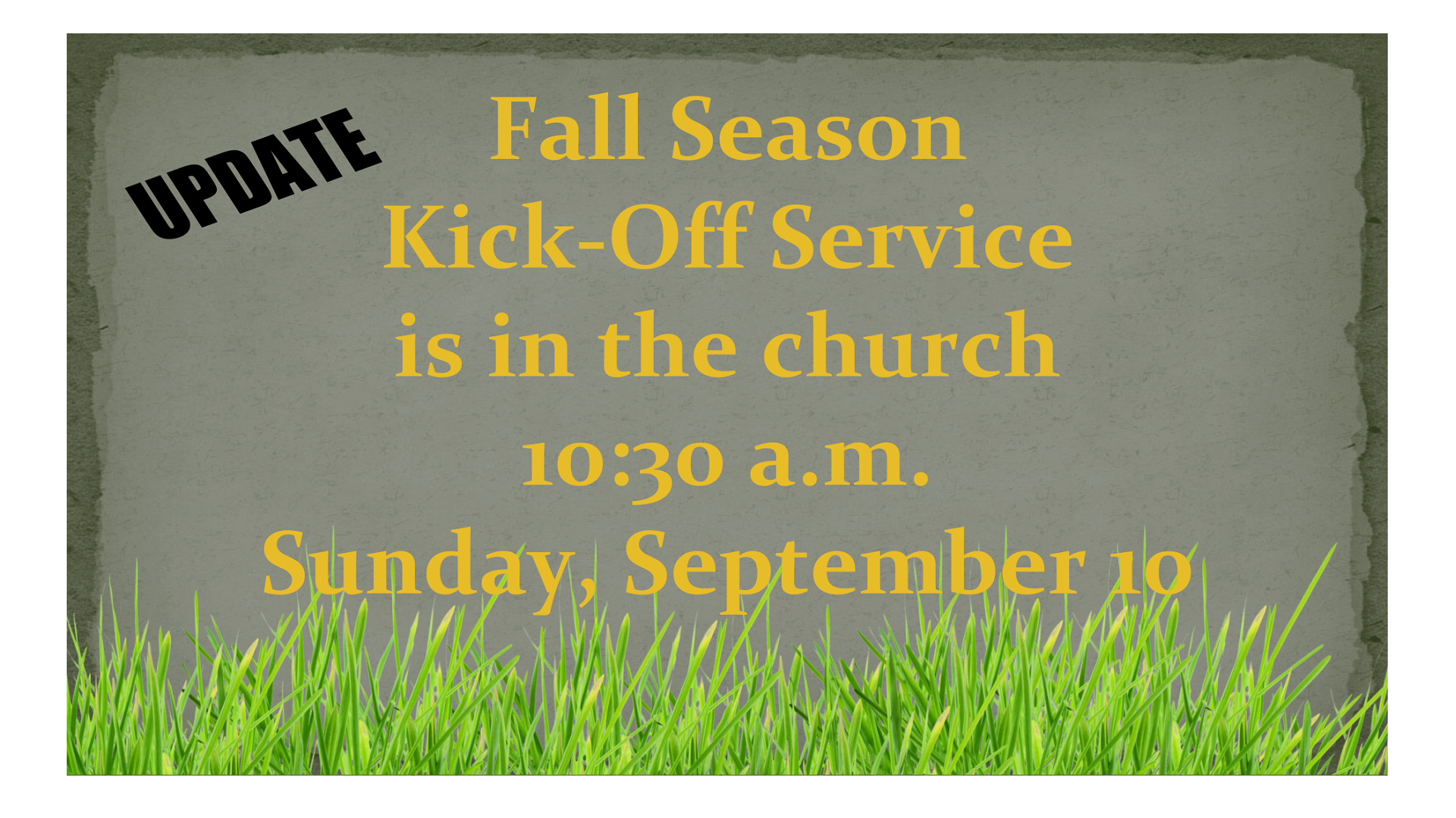 Fall Season Kick-Off Service - First Presbyterian Church of Phoenixville